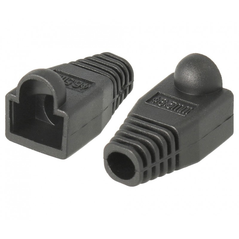 CAPUCHÓN DE PLÁSTICO PARA RJ45 - Negro | NIMO CON039N