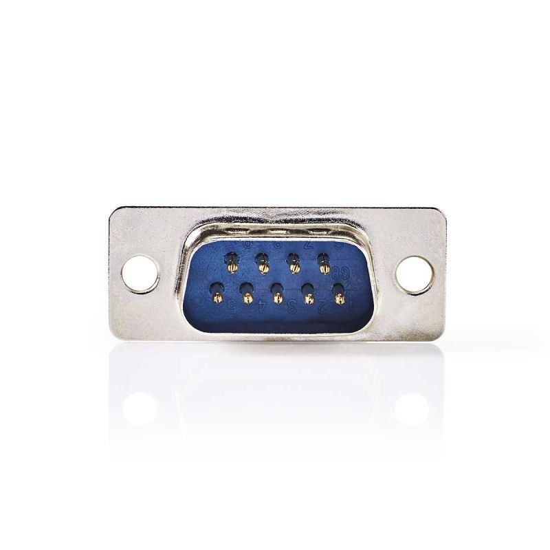 CONECTOR SUB-D 9P MACHO para SOLDAR