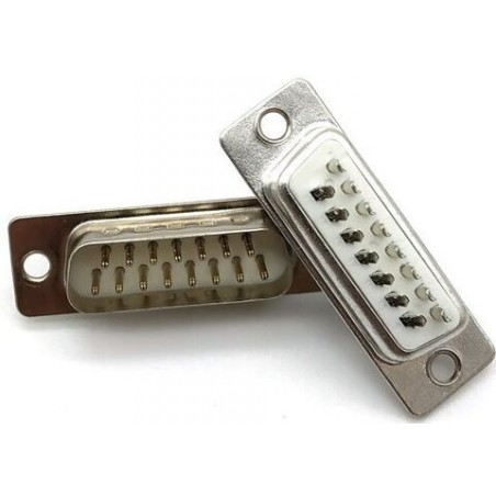 Conector SUB D macho 15 pines para soldar